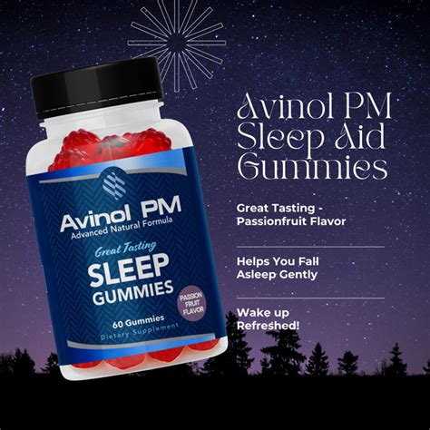 Avinol Pm Sleep Gummies 60ct Vital Depot