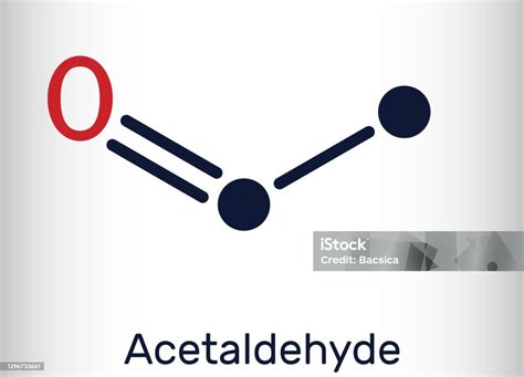 Asetaldehida Etanal Molekul Ch3cho Ini Adalah Keton Digunakan Dalam