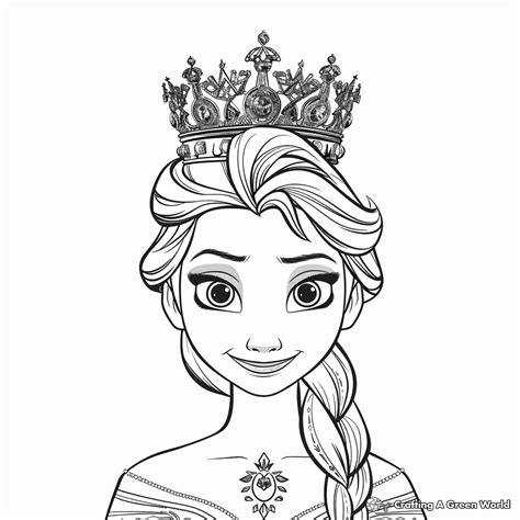 Queen Elsa Frozen Coloring Pages Free And Printable