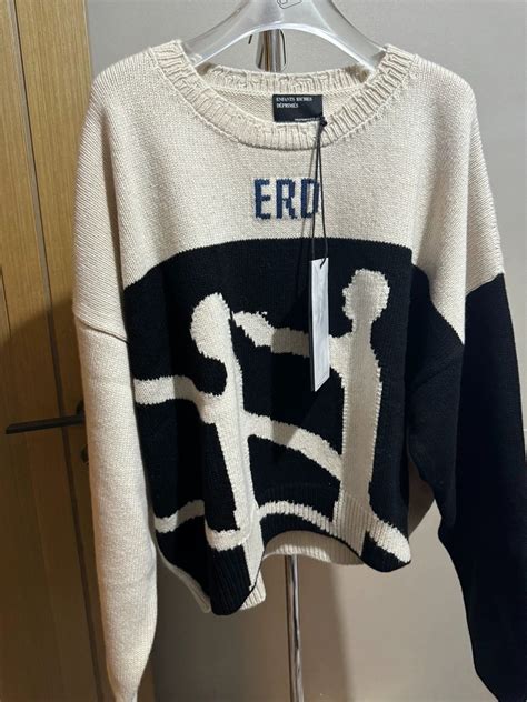 Enfants Riches Deprimes Enfants Riches Deprimes Cashmere Sweater With Beige Infernal Affairs