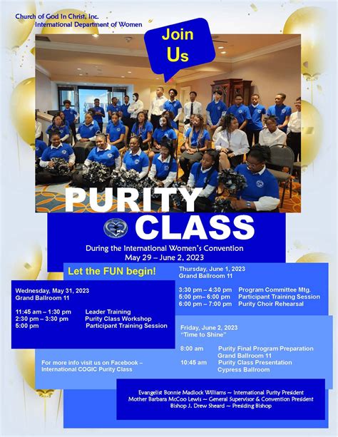 International Cogic Purity Class