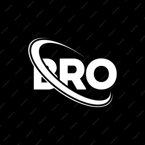 Premium Vector Bro Logo Bro Letter Bro Letter Logo Design Initials Bro Logo Linked With Circle