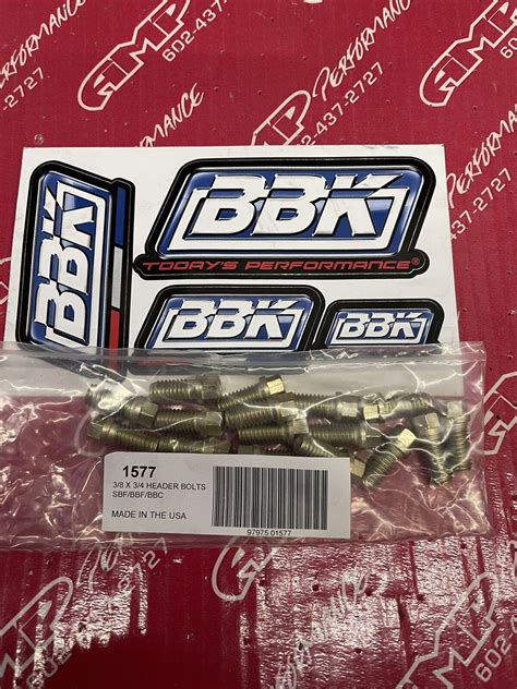 Exhaust Header Bolt Kit Bbk Performance Parts 1577 For Sale Online Ebay