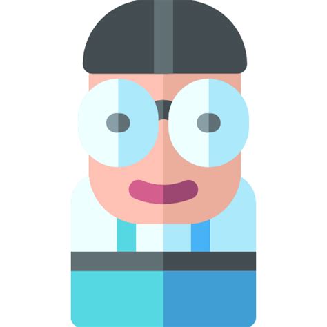 Nerd Basic Rounded Flat Icon