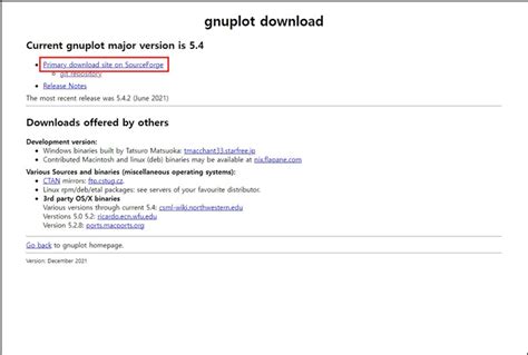 C gnuplot 다운로드