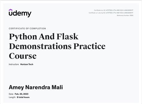 amey mali on linkedin i successfully completed my python course from udemy thanks udemy for…