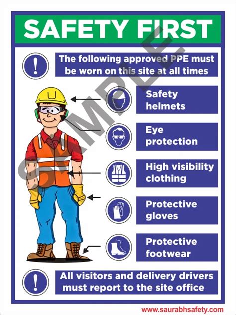 Foam Sheet Rectangle Ppe Poster Safety First At ₹ 216 Piece In Ahmedabad Id 2856239535397
