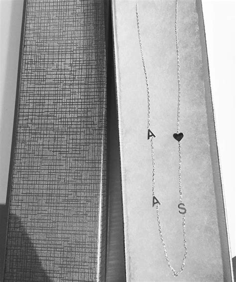 Sterling Silver Mini Initials And Heart Necklace