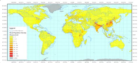 Map Of Rural Population Density And Conventional Oil And Gas Reserves