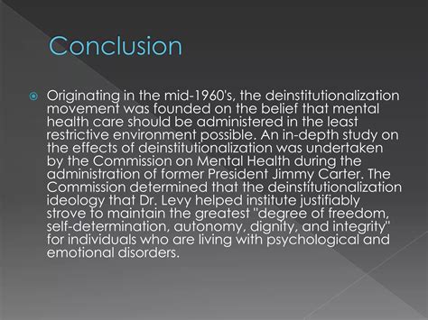 Deinstitutionalization Pptx
