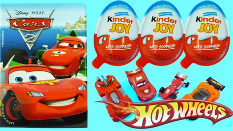 55 Kinder Surprise Surprise Eggs Cars Disney Pixar Cars 2