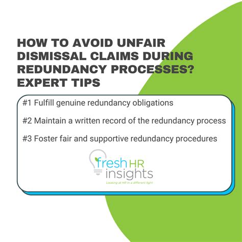 How To Avoid Unfair Dismissal Claims During Redundancy Processes