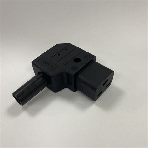 Re Wireable Right Angle C19 Socket Black Mcc Power Accessories