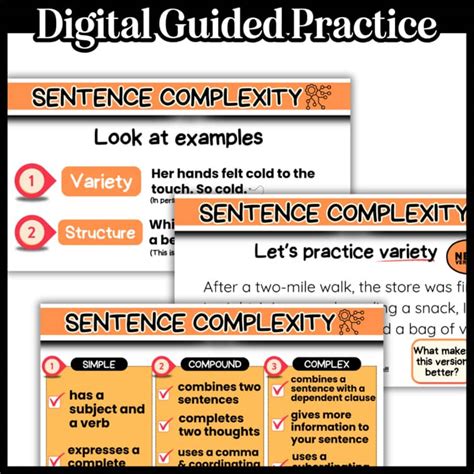 Sentence Structure 6th Grade Simple Compound Complex Variety And Complexity