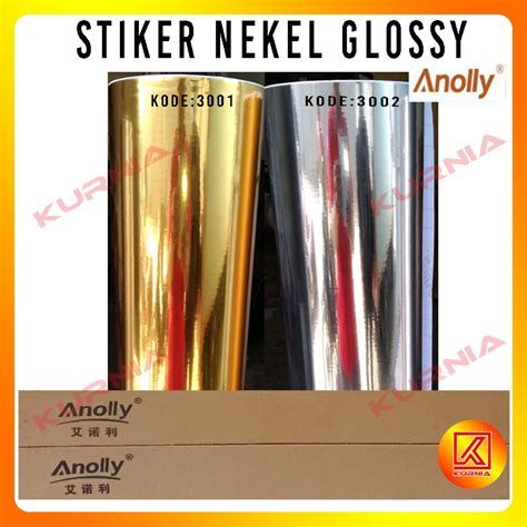 Jual Stiker Nekel Gold Glossy L 122 Cm Shopee Indonesia