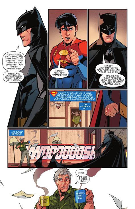 Batman And Clark Father Talk Scrolller