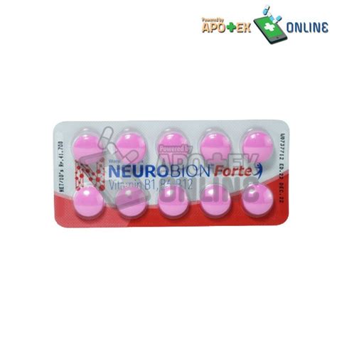 Jual 1 Strip Neurobion Merah Pink Forte Isi 10 Shopee Indonesia