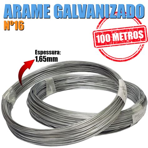 Arame Galvanizado Para Cerca Rolo De Arame Liso Bitola 16 Rolo Com 1kg