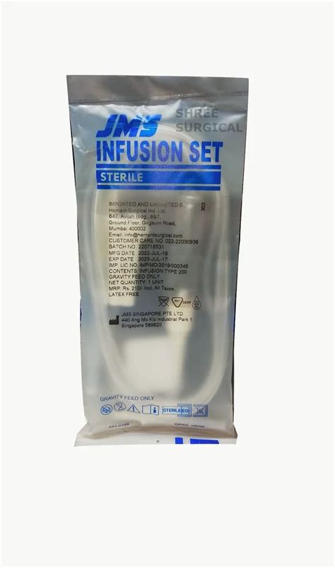 Jms Infusion Set For Hospital At Rs 38 In Jamuria Id 2849754406030