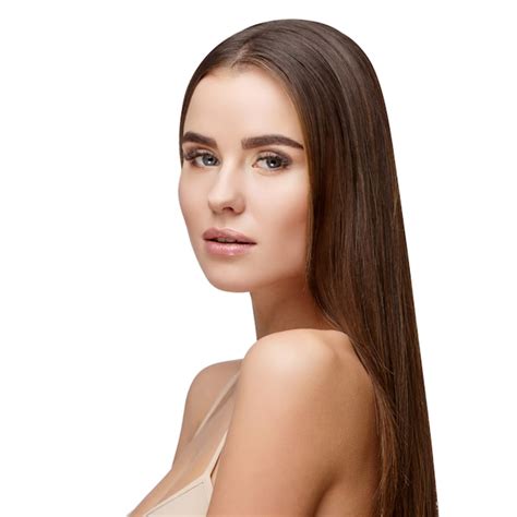 Premium Photo Beautiful Young Woman With Clean Fresh Skin