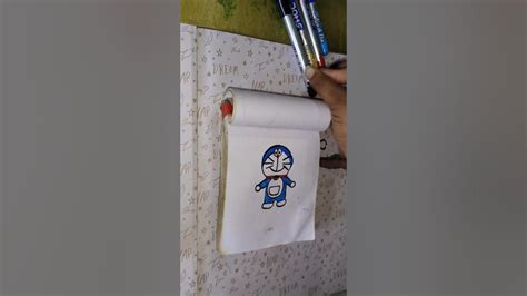 Doraemon Drawing With Brush Pen Doraemon Easy Drawingart Drawing Viral Doraemon Cartoon