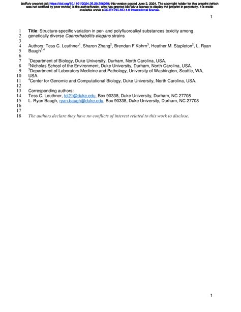 Pdf Structure Specific Variation In Per And Polyfluoroalkyl