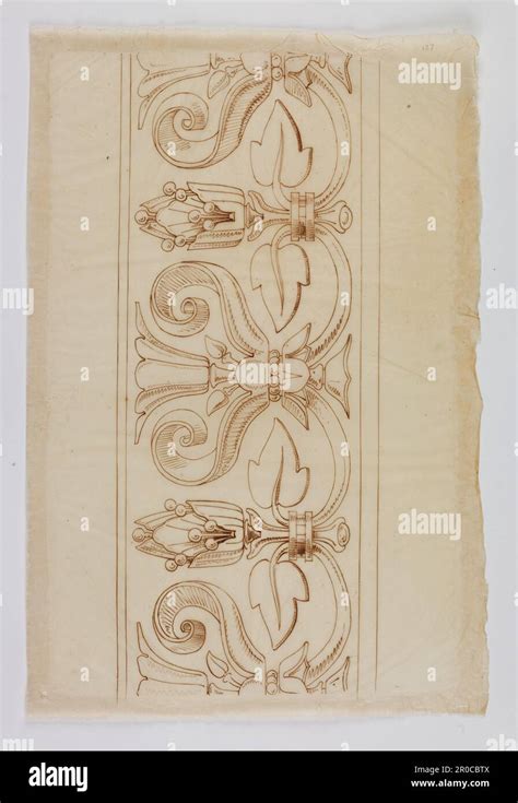 Wilkinson Tracing Design For A Section Of Scrolling Floral Ornament