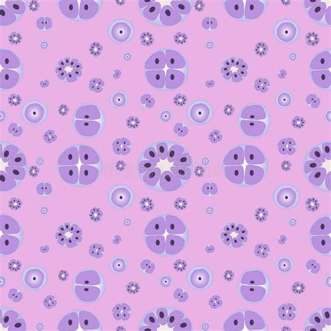 Abstract Life Forms Embryo Pattern In Shades Of Pink Stock