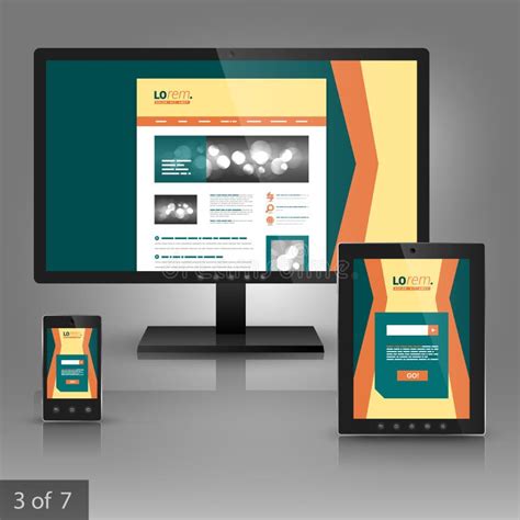 Applications Template Design Stock Vector Illustration Of Display Striped 54674519