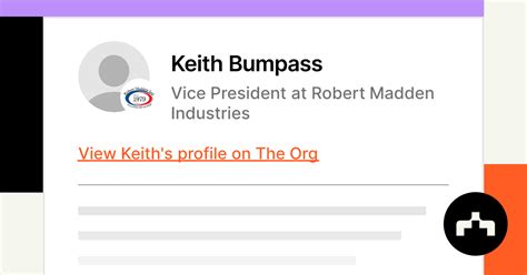 Keith Bumpass Vice President At Robert Madden Industries The Org