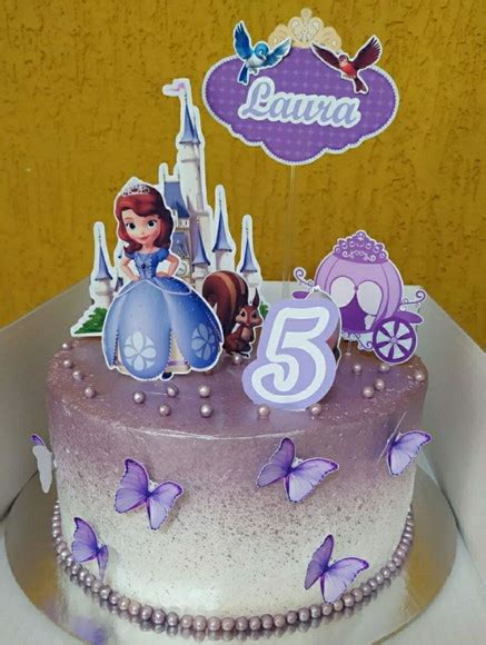 Topper Princesa Sofia 3d Personalizado Elo7 Produtos Especiais