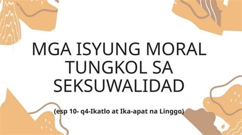 Pre Marital Sex Esp Grade 10 Ppt