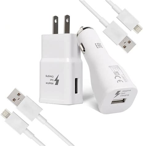 Fast Charger Kit For Samsung Galaxy S S Edge S Note S Wall Charger Car Charger X
