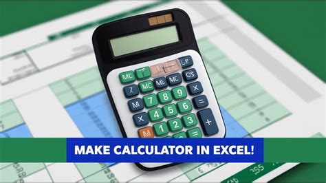 Create A Calculator In Excel Step By Step Tutorial For Beginners Youtube