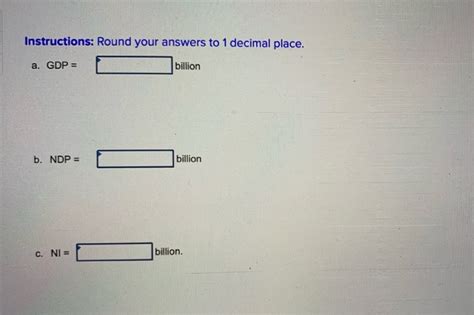 Solved Using The Following National Income Accounting Data