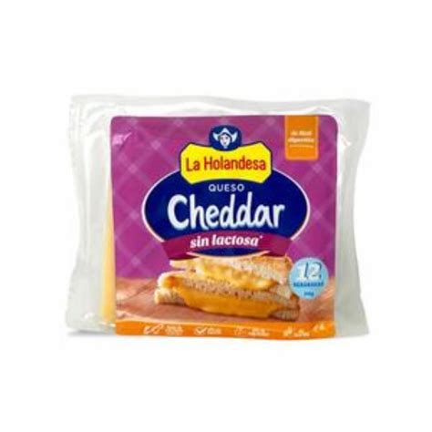 Queso Cheddar Deslactosada Rebanado La Holandesa 200 G Supermaxi