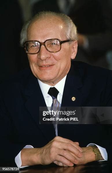 Portrait Derich Honecker 12 Mars 1987 Rda News Photo Getty Images