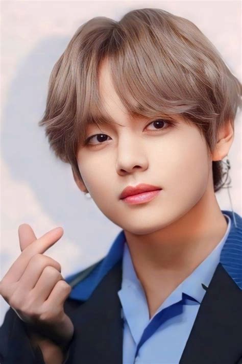 Bts V Cute Pic Kim Taehyung Cartoon Pic Bts V Photos Cute Smile Kim