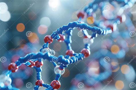 Biomedical Research In Genetics And Drug Development Closeup On Genetic