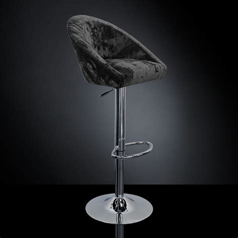 Rusty Black Velvet Bar Stool Vgnewtrend Artemest