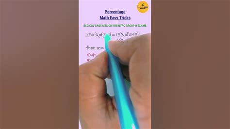 💧 Percentage Trick 💧 Predicatelogic Logicalreasoning Mathstricks Logicalstation