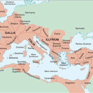 Gaul Map Roman Empire