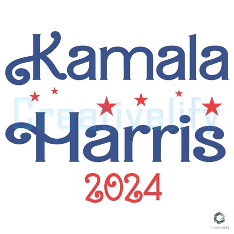 Kamala Harris 2024 Female President Svg Png Creativelify