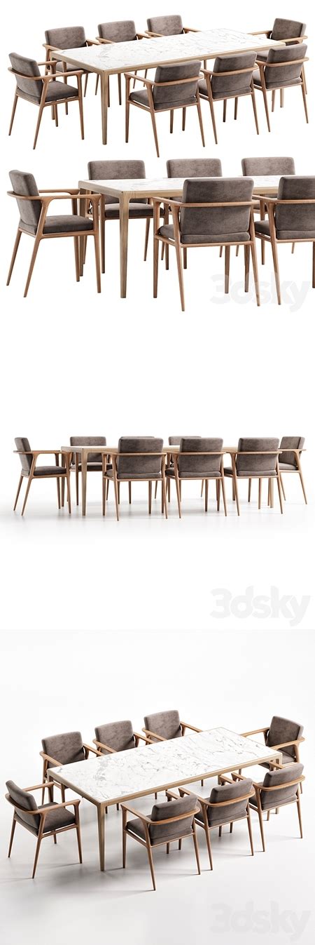 Dining Set 49 Down3dmodels