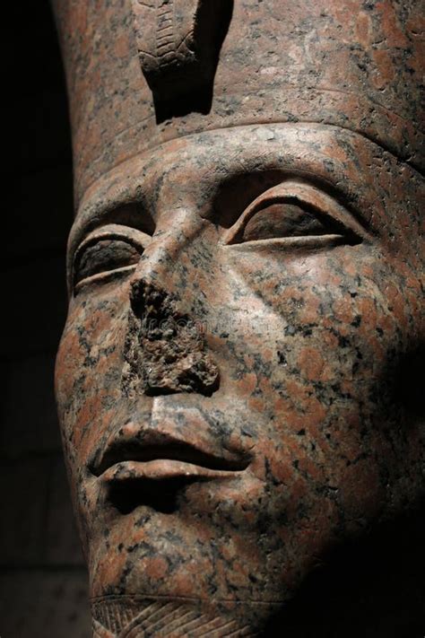 Stone Statue Of Pharaoh Senusret Iii Middle Kingdom Ancient Egypt