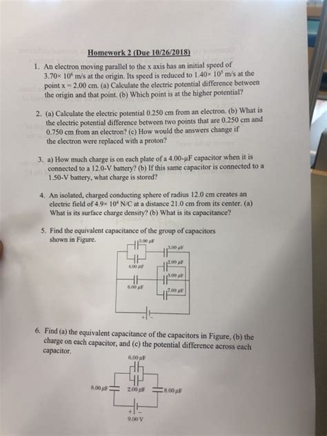 Solved Homework 2 Due 10 26 2018 I An Electron Moving