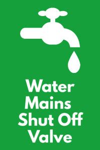 Water Main Shut Off Posters Template Postermywall