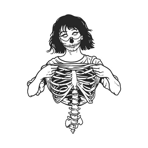 Girl Skeleton Drawing Tumblr