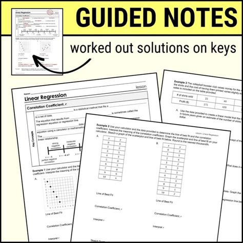 Linear Regression Review Notes Practice Video By Math Beach Solutions