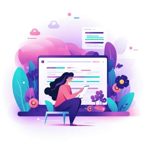 Premium Ai Image Illustration Of Seo Optimization Flat Generative Ai